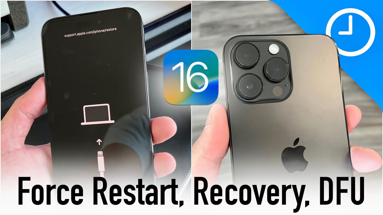 iPhone 14 & 14 Pro: How To Force Restart, Enter Recovery Mode & DFU Mode! - iPhone Unlocking...